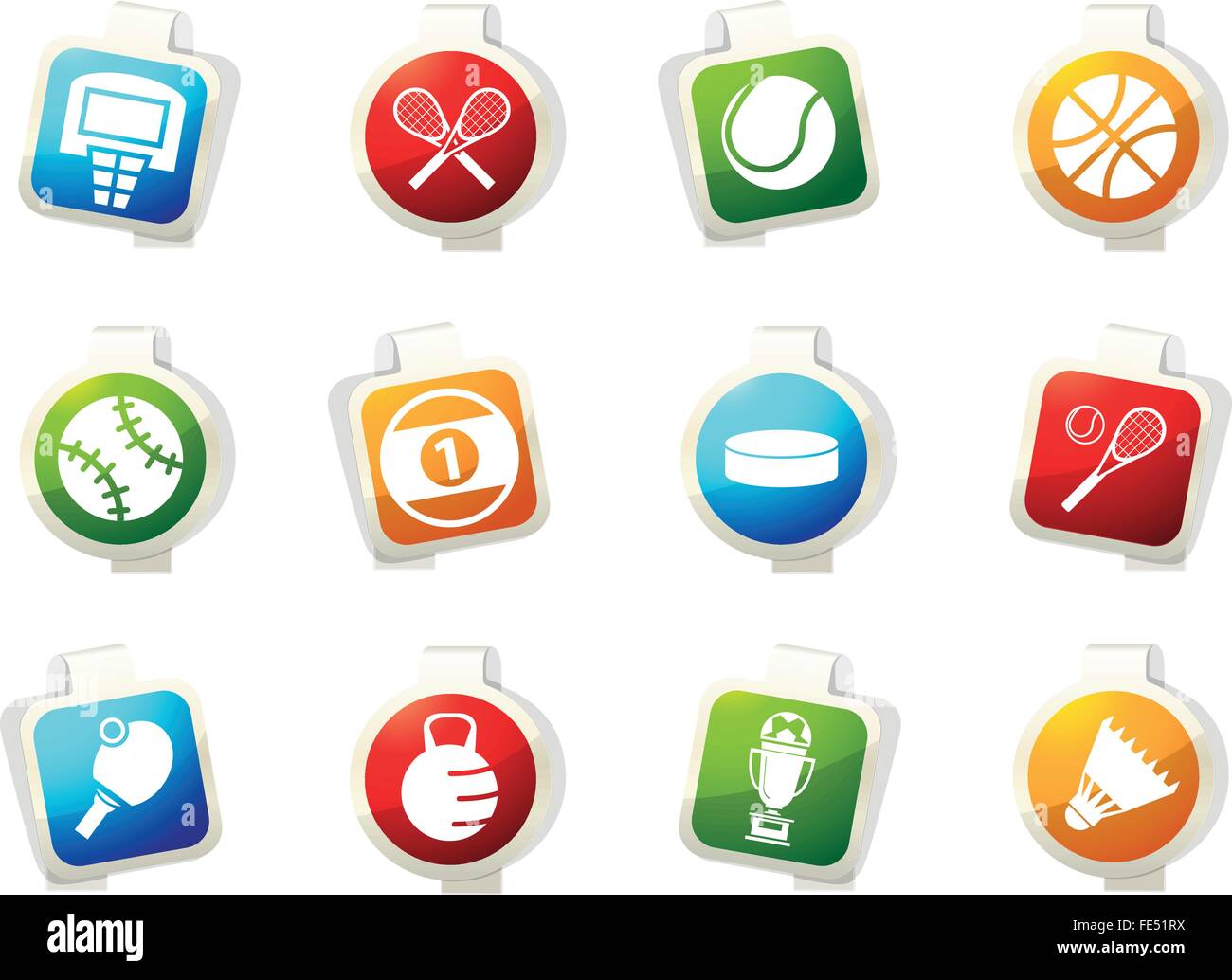 Sports Balls icons set Stock Vector Image & Art - Alamy