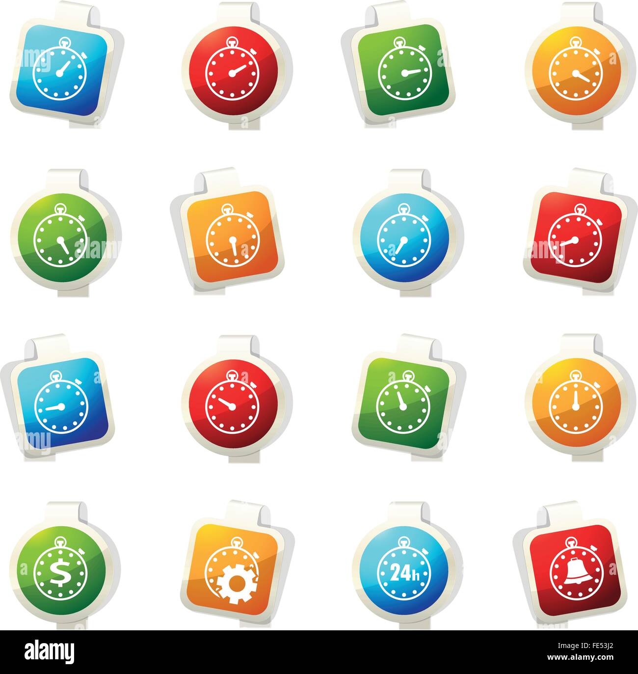 Timer Icon Set Stock Vector Image And Art Alamy