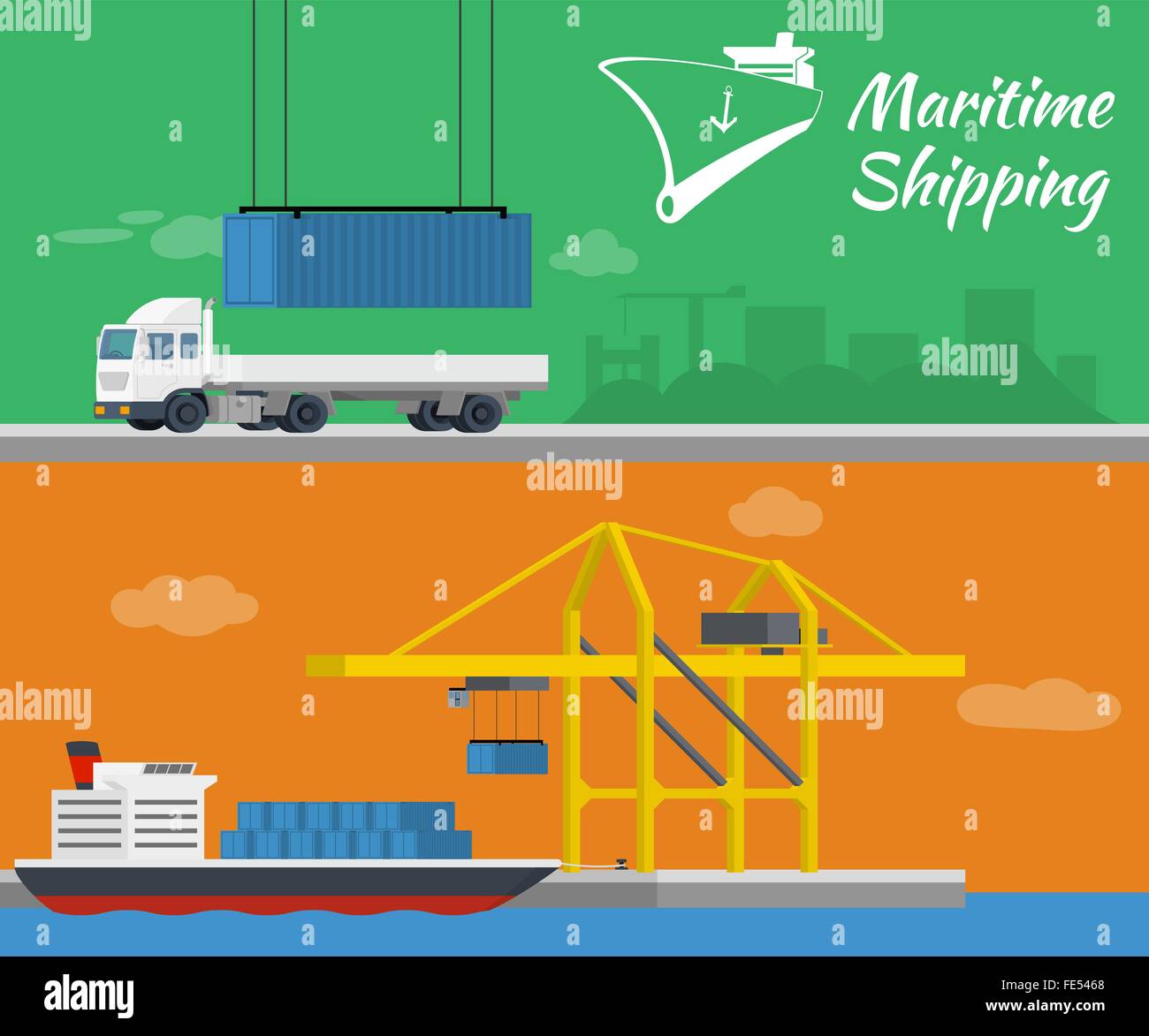 Freight terminal infographic hi-res stock photography and images - Alamy