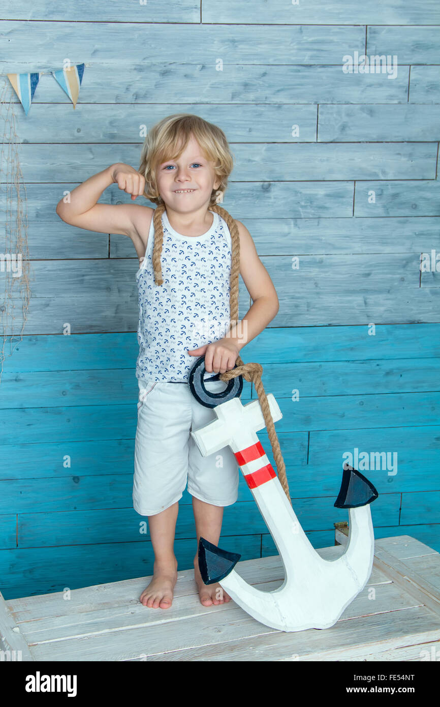 child holding anchor Stock Photo - Alamy