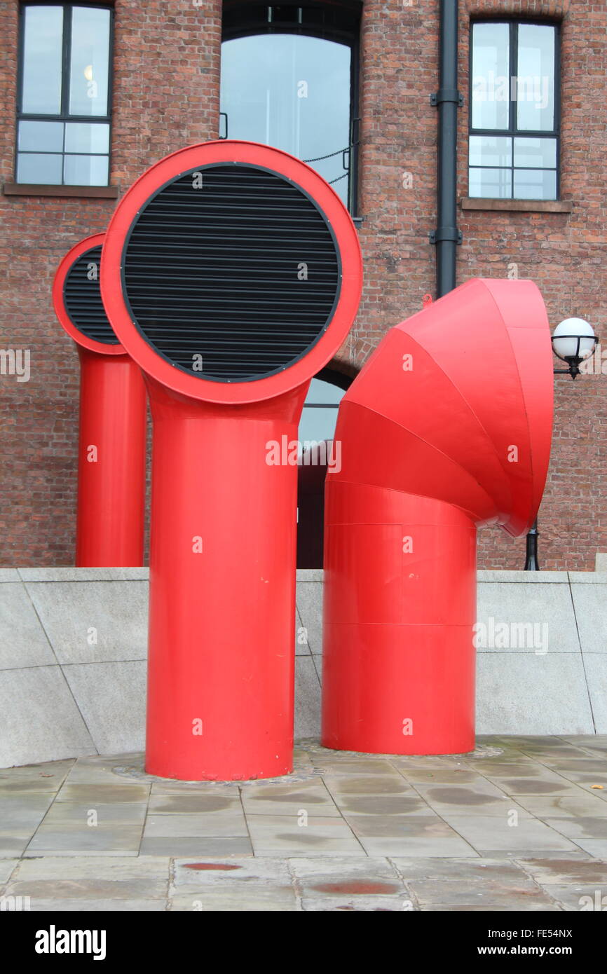 Liverpool Albert docks red bricks port water wood boats submarine ...
