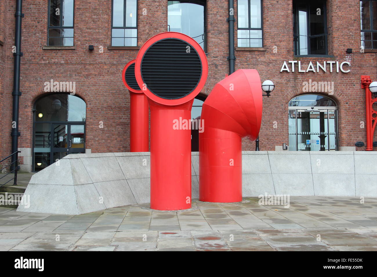 Liverpool Albert docks red bricks port water wood boats submarine ...