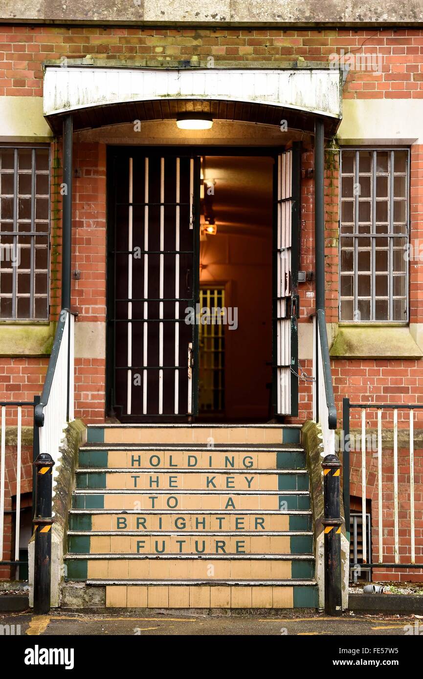 HMP Dorchester Prison, entrance, Dorset, Britain, UK Stock Photo - Alamy