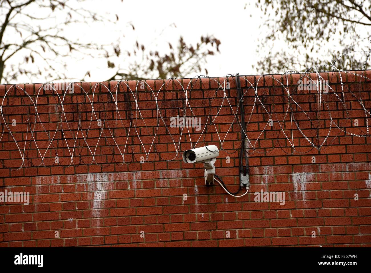HMP Dorchester Prison, cctv camera, Dorset, Britain, UK Stock Photo - Alamy