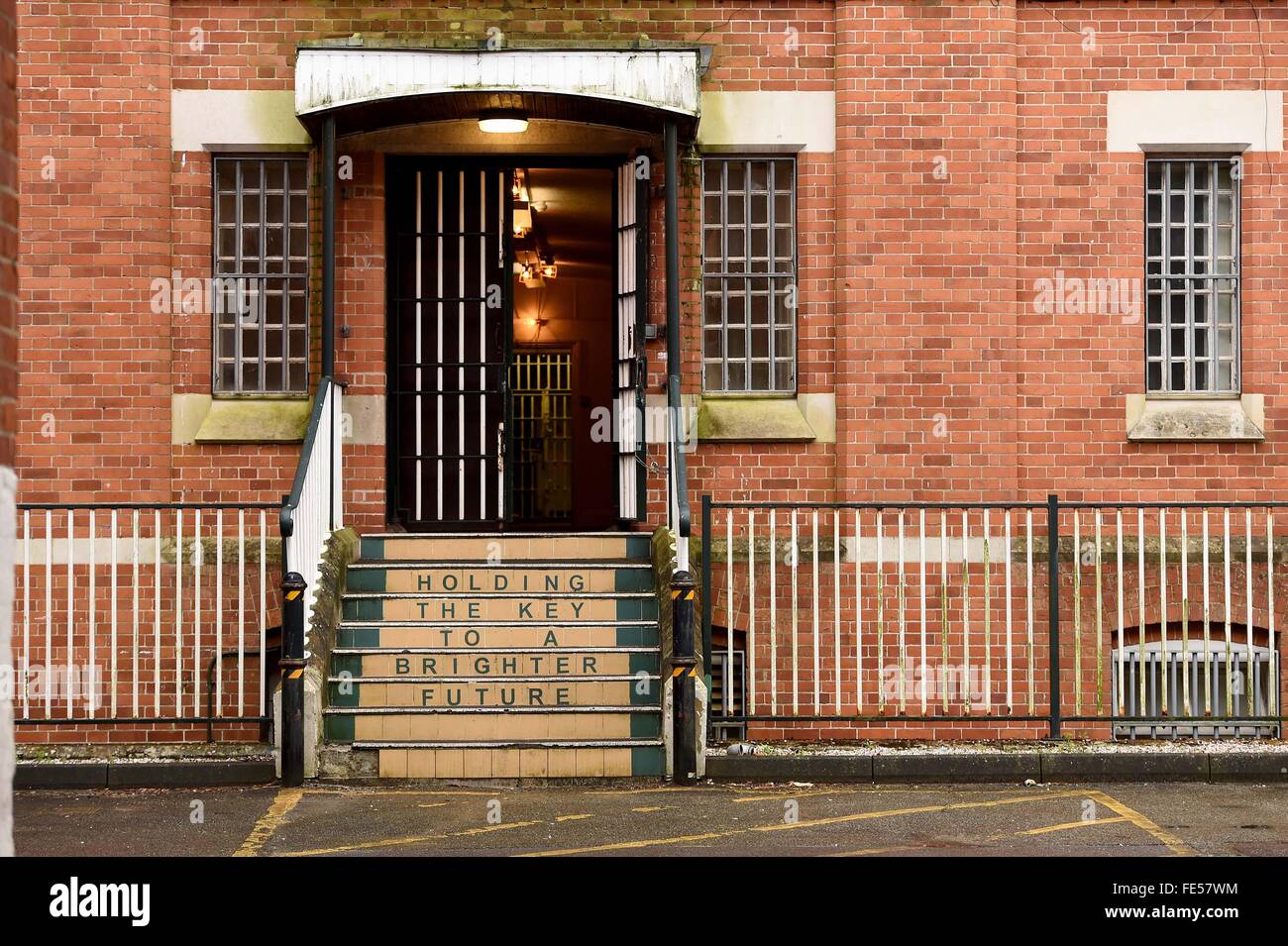 HMP Dorchester Prison, entrance, Dorset, Britain, UK Stock Photo - Alamy