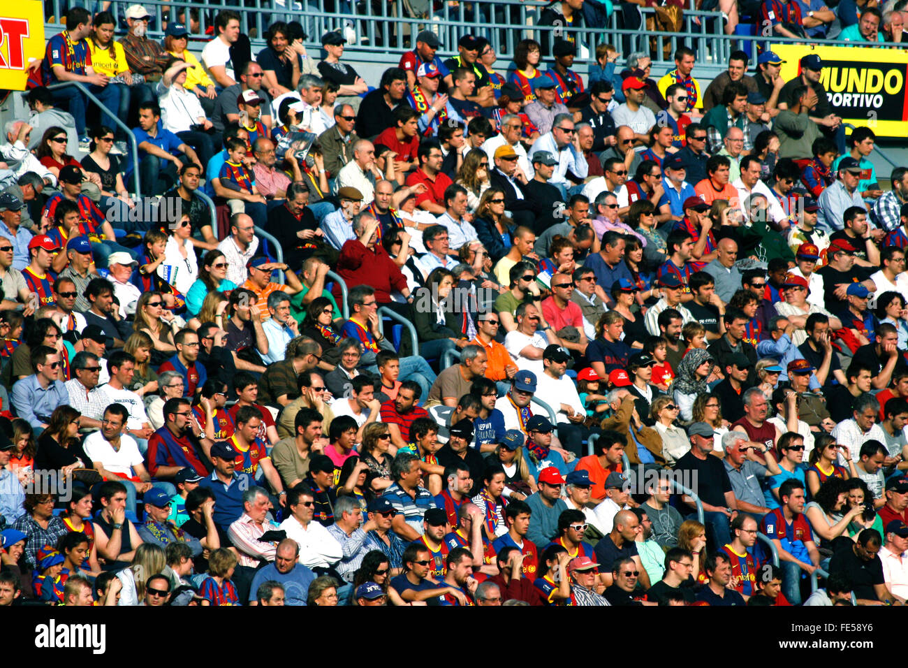 Camp nou stadium, in the city of Barcelona. Football Club Barcelona ...