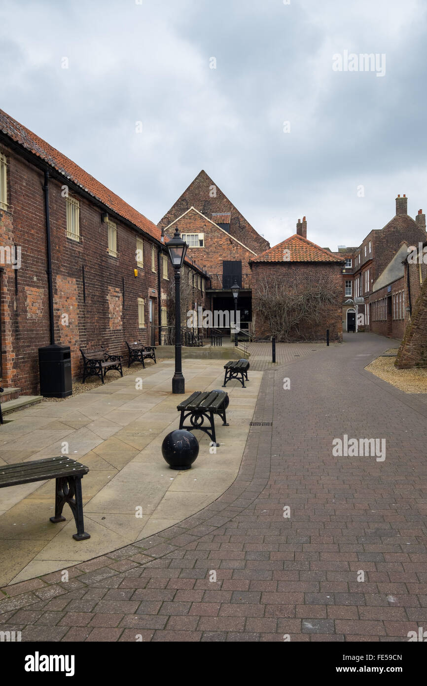 Complex of buildings behind St George's Guildhall including an art ...
