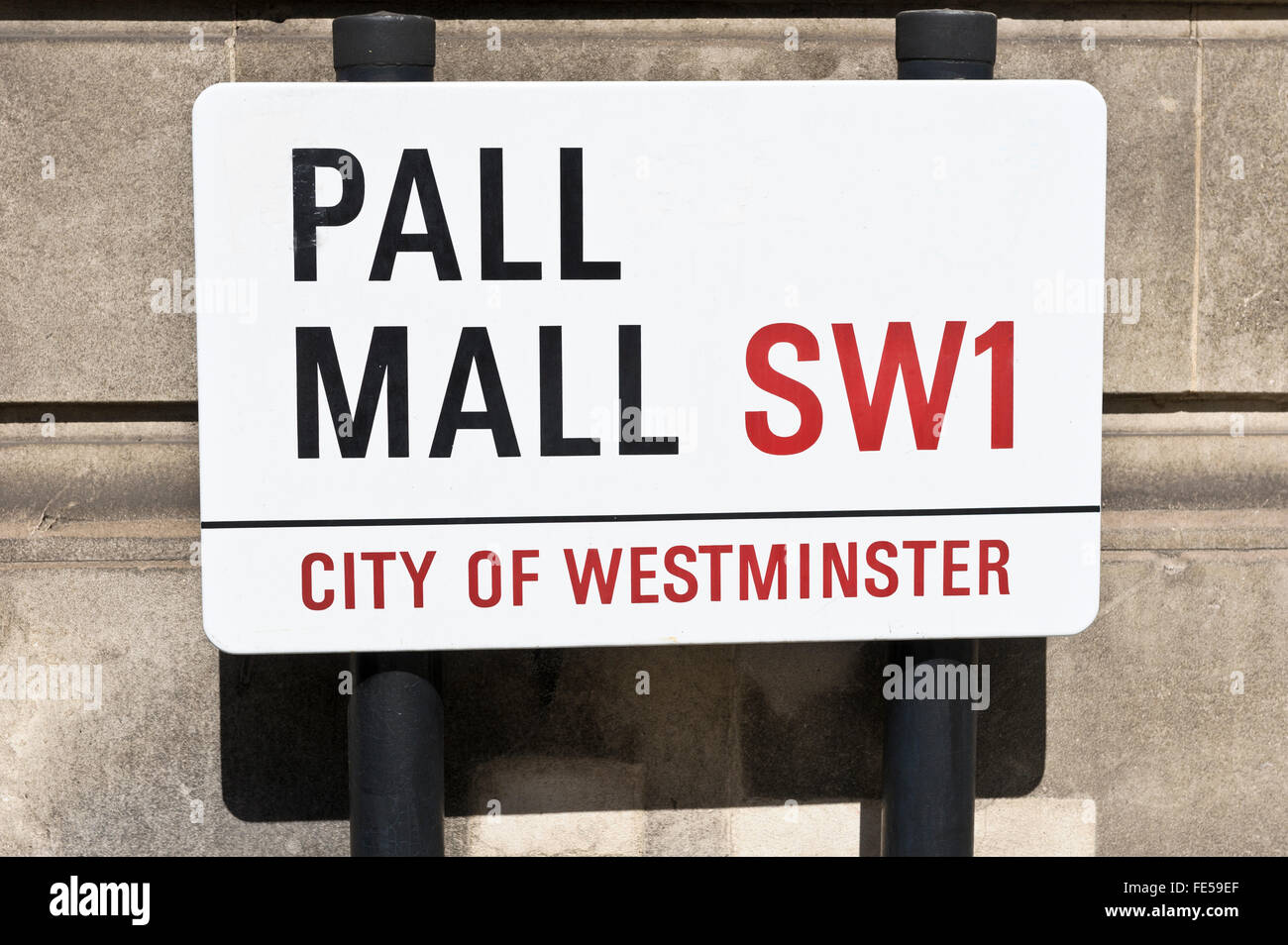 The mall london road sign hi-res stock photography and images - Alamy