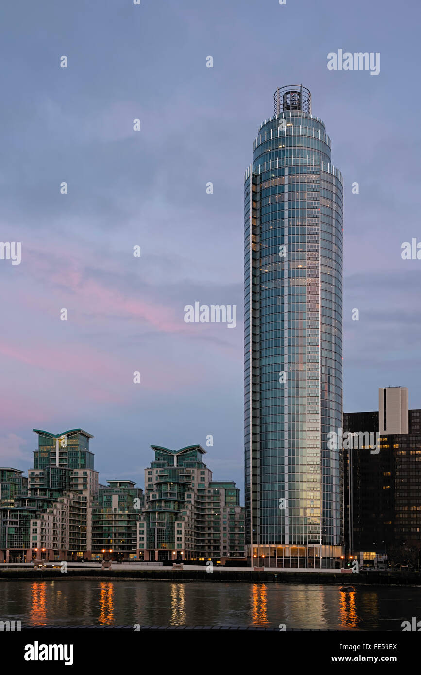 St george wharf in hi-res stock photography and images - Alamy