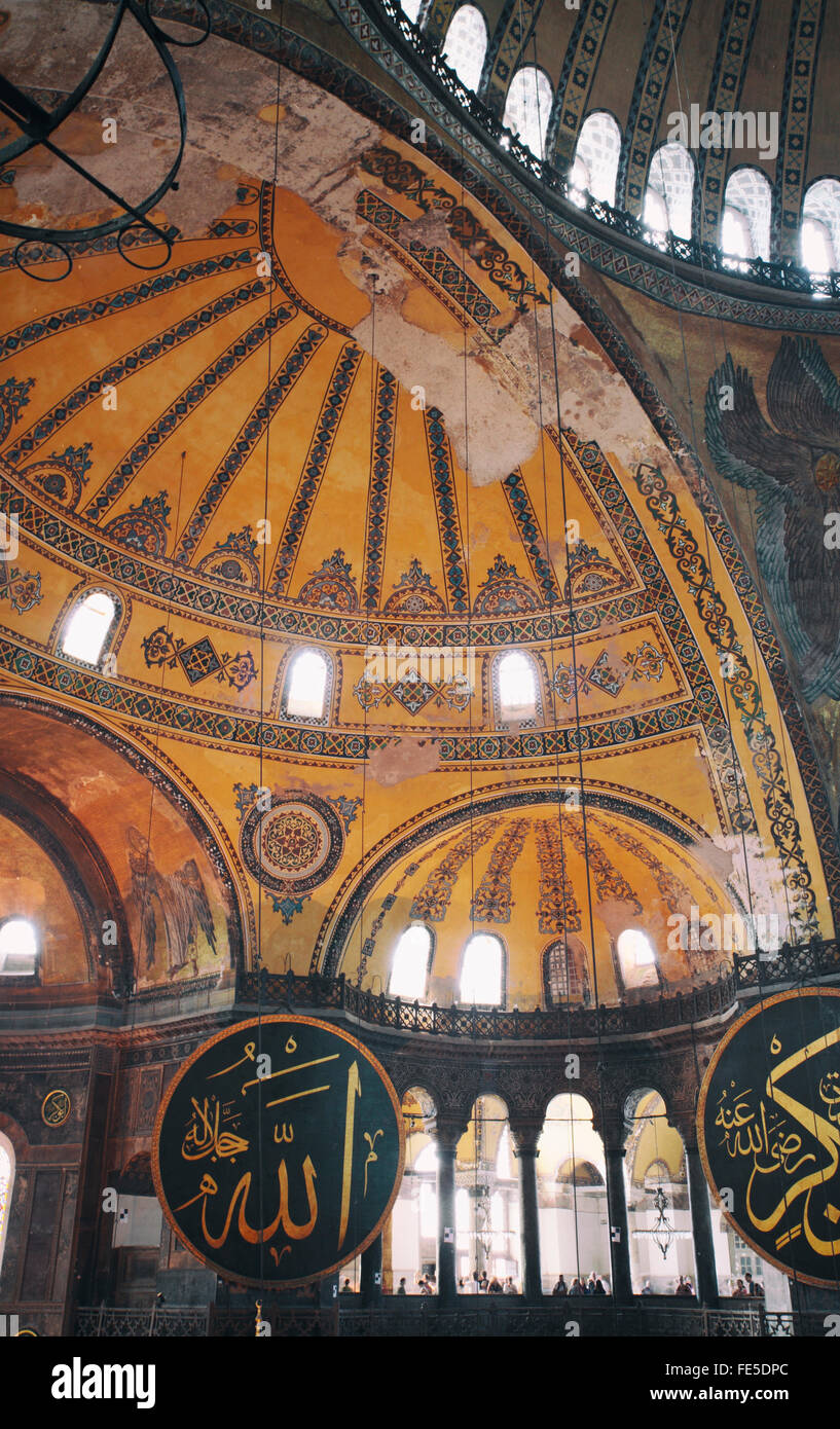 Interior of Hagia Sophia, Istanbul, Turkey Stock Photo - Alamy