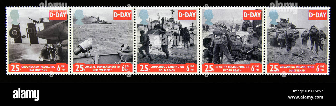 Postage stamps. Great Britain. Queen Elizabeth II. 1994. 50th ...