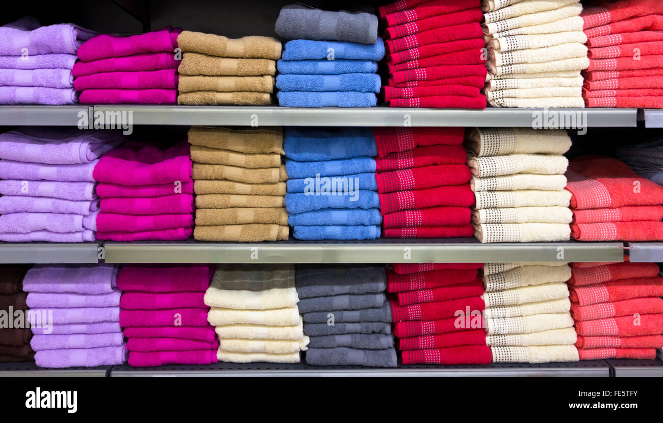 Stacks of towels hi-res stock photography and images - Alamy