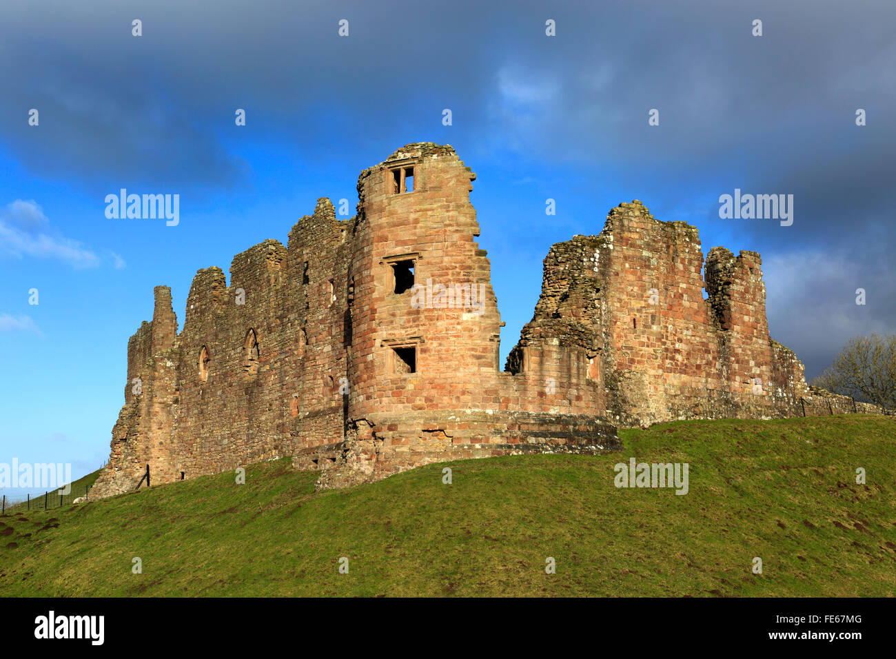 The Ruins of Brough Castle, English Heritage Site, Brough village ...