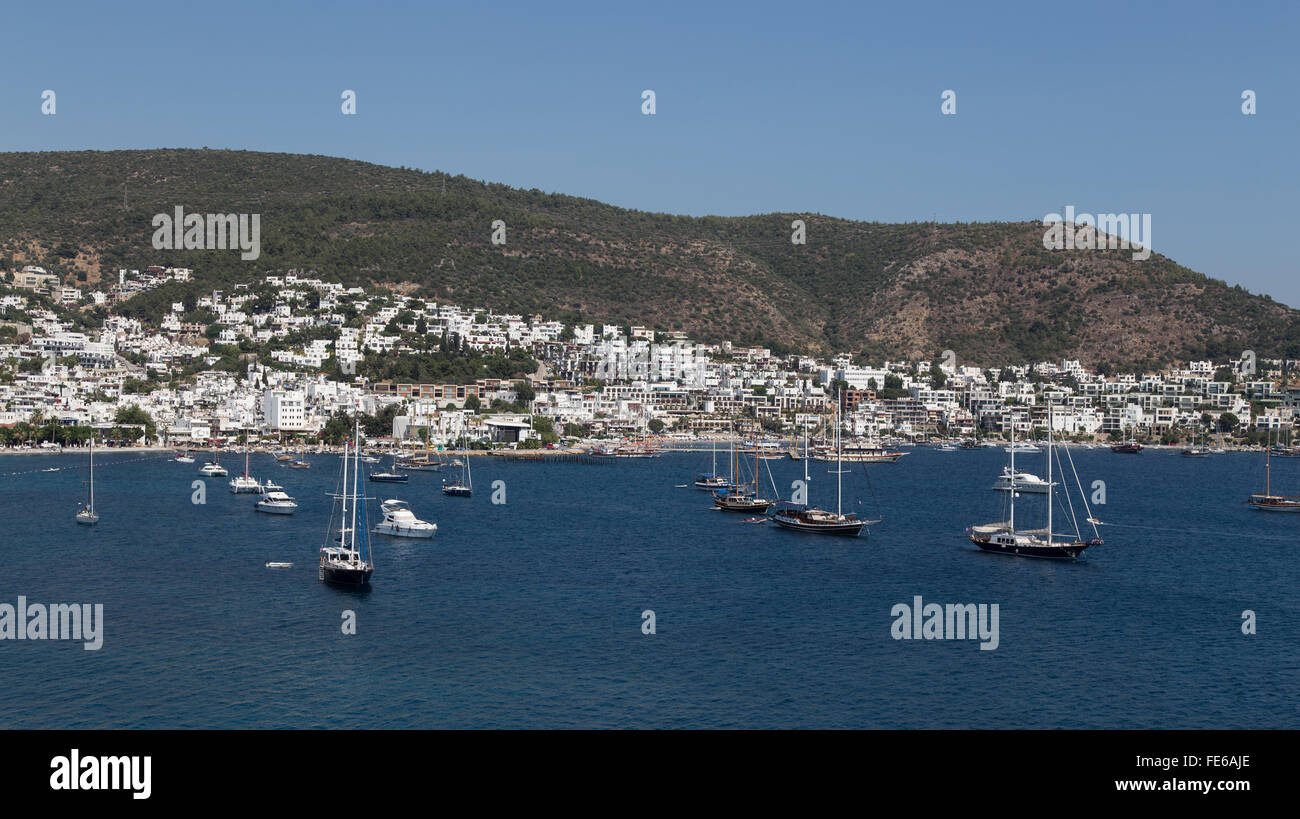 Bodrum Town in Aegean Coast of Turkey Stock Photo - Alamy