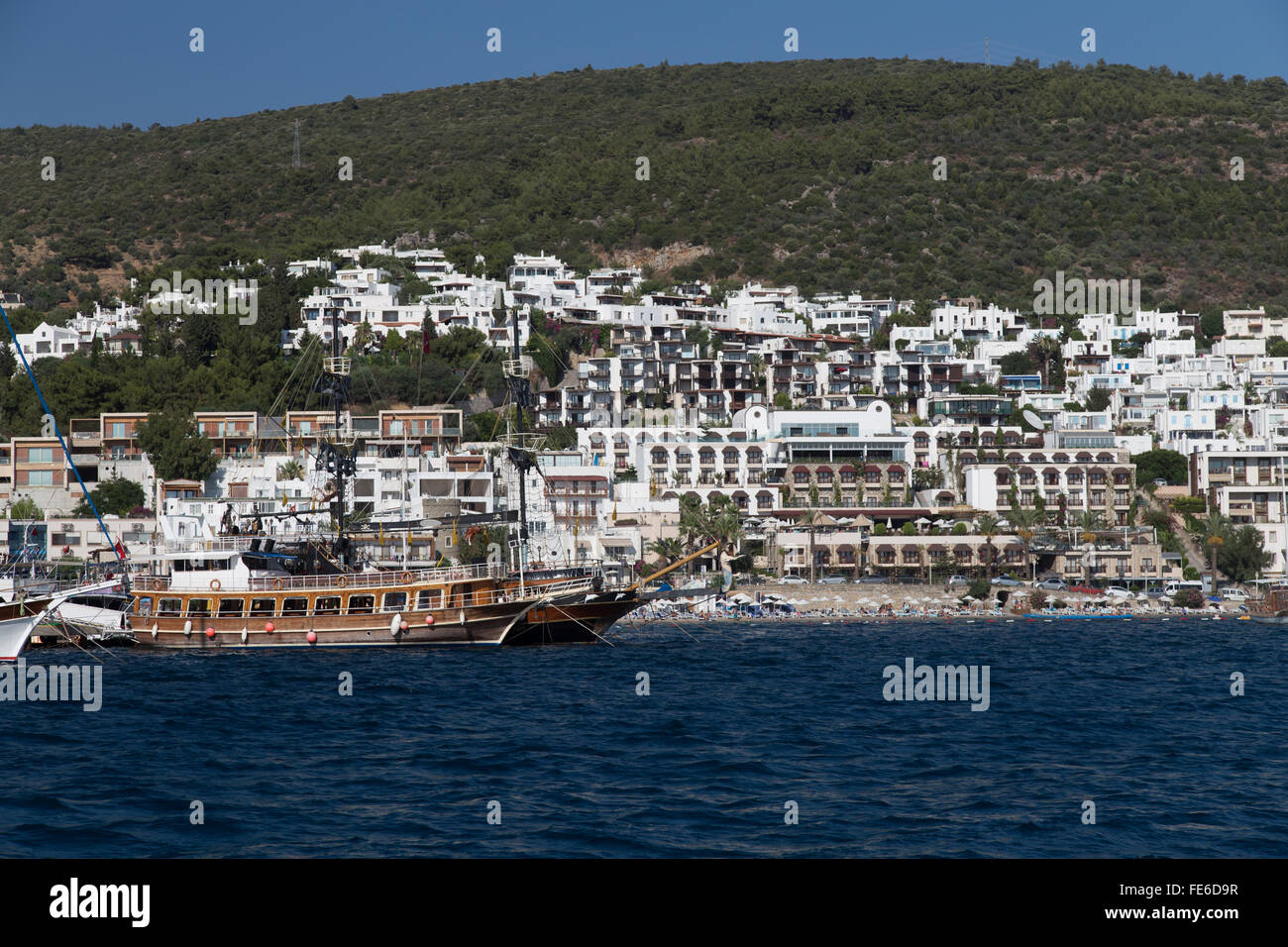 Bodrum Town in Aegean Coast of Turkey Stock Photo - Alamy