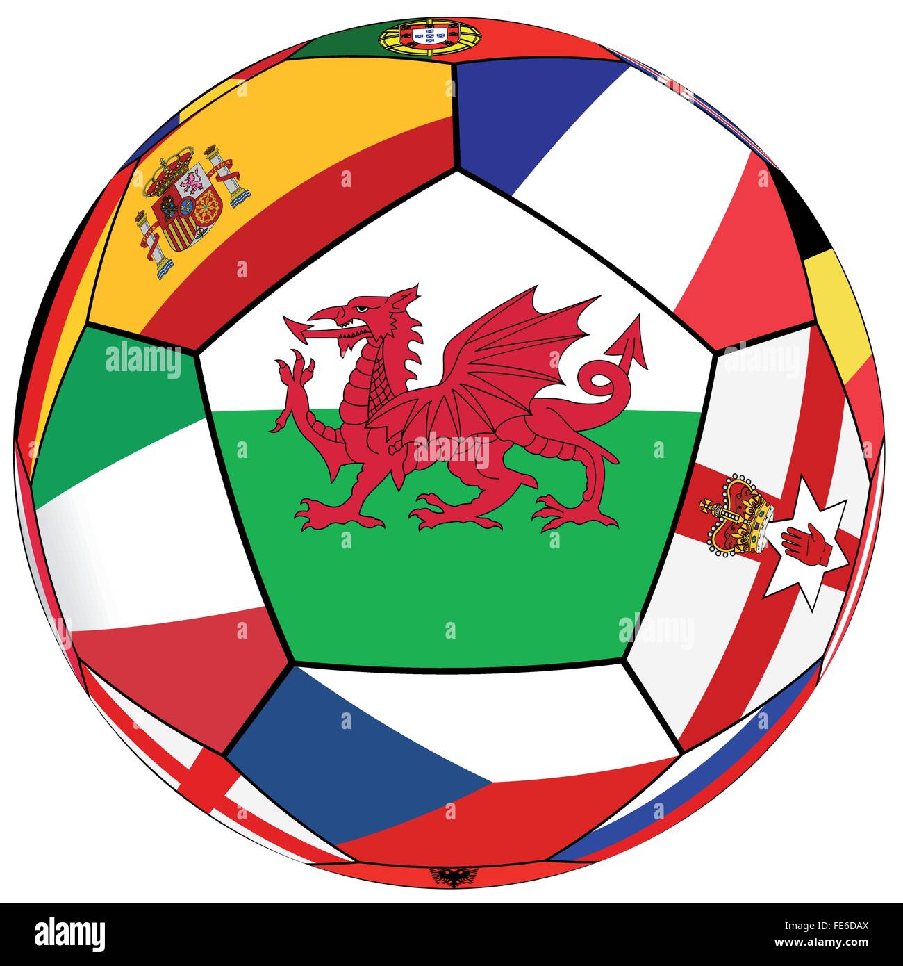 European countries flags Stock Vector Images - Alamy