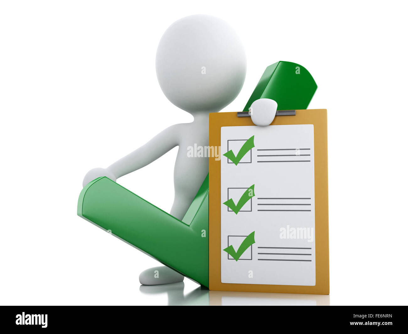 3d guy check mark hi-res stock photography and images - Alamy