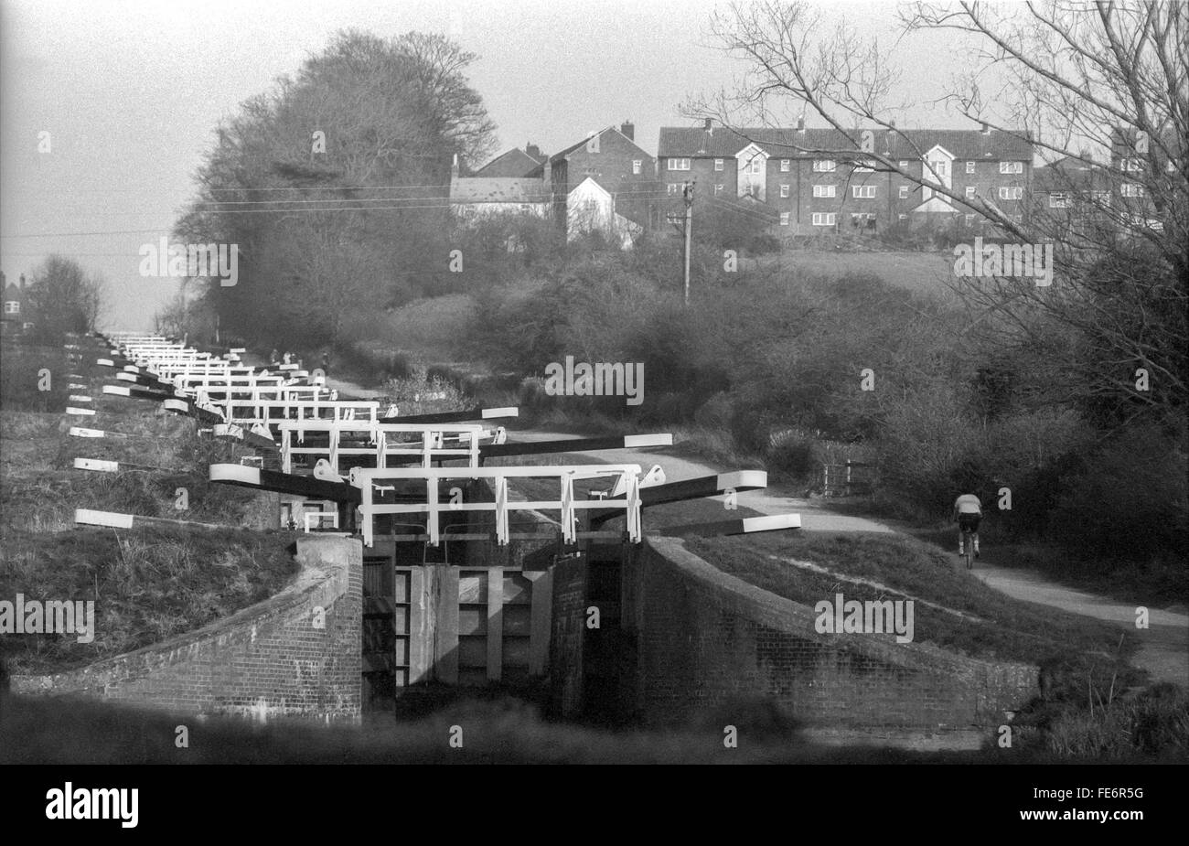 Devizes canal locks Black and White Stock Photos & Images - Alamy