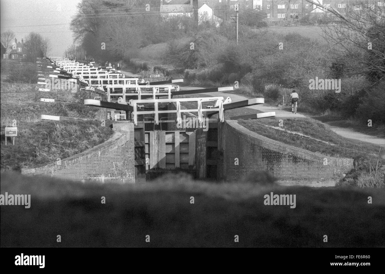 Devizes canal locks Black and White Stock Photos & Images - Alamy
