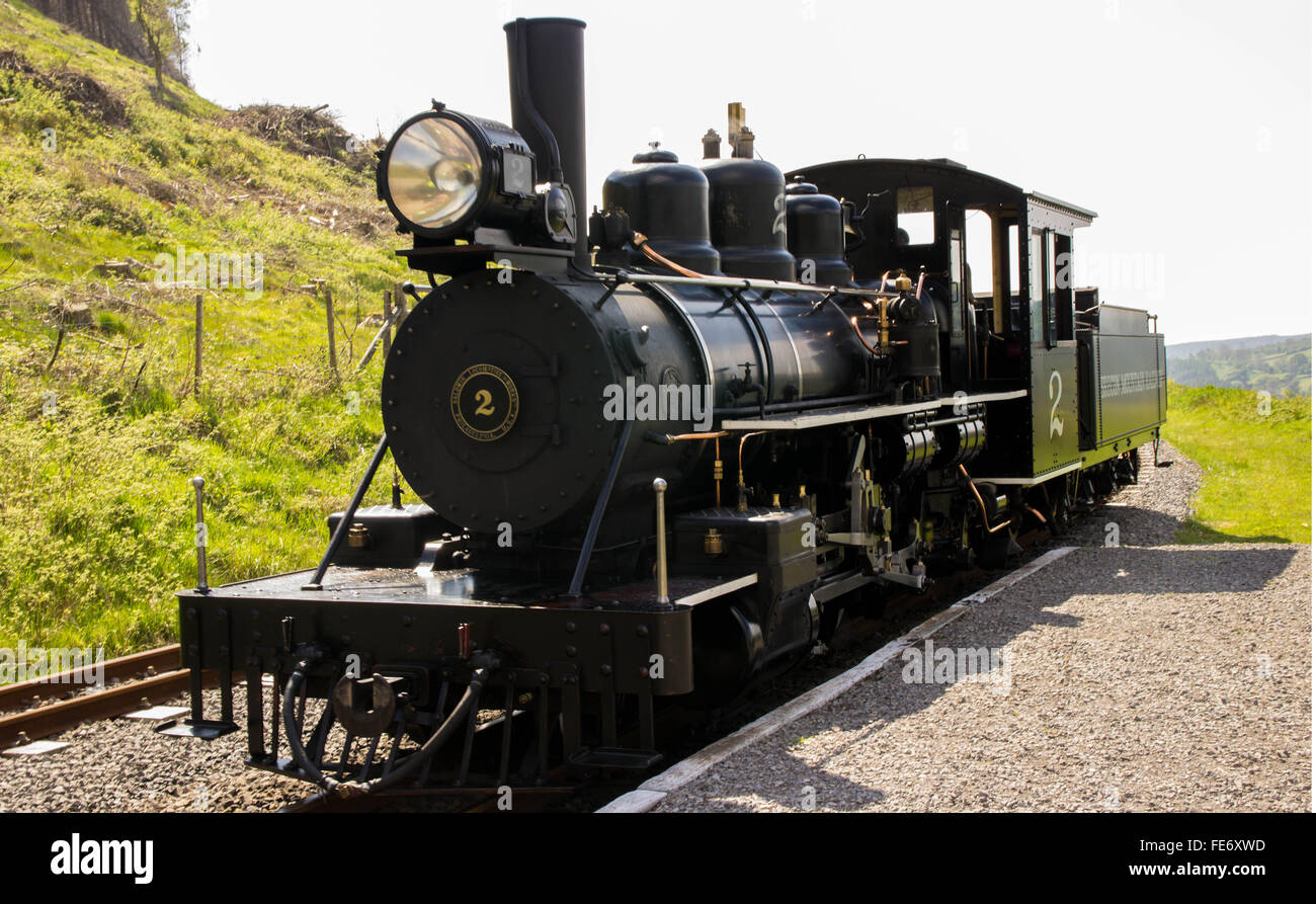 Steam train at Brecon Mountain Railway Stock Photo - Alamy
