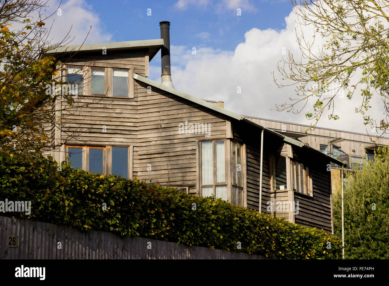 Timber cladding house hi-res stock photography and images - Alamy