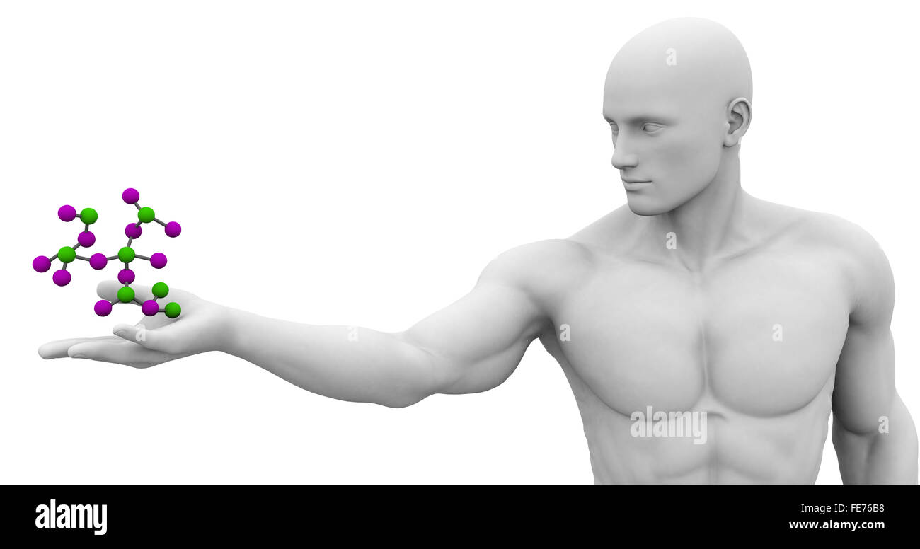 Molecule Structure in 3D as a Presentation Background Stock Photo - Alamy