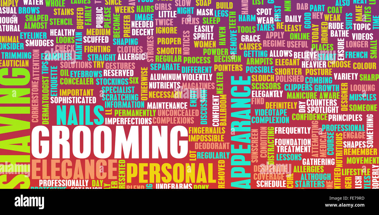 Grooming on a Personal Level and Appearance as Concept Stock Photo - Alamy