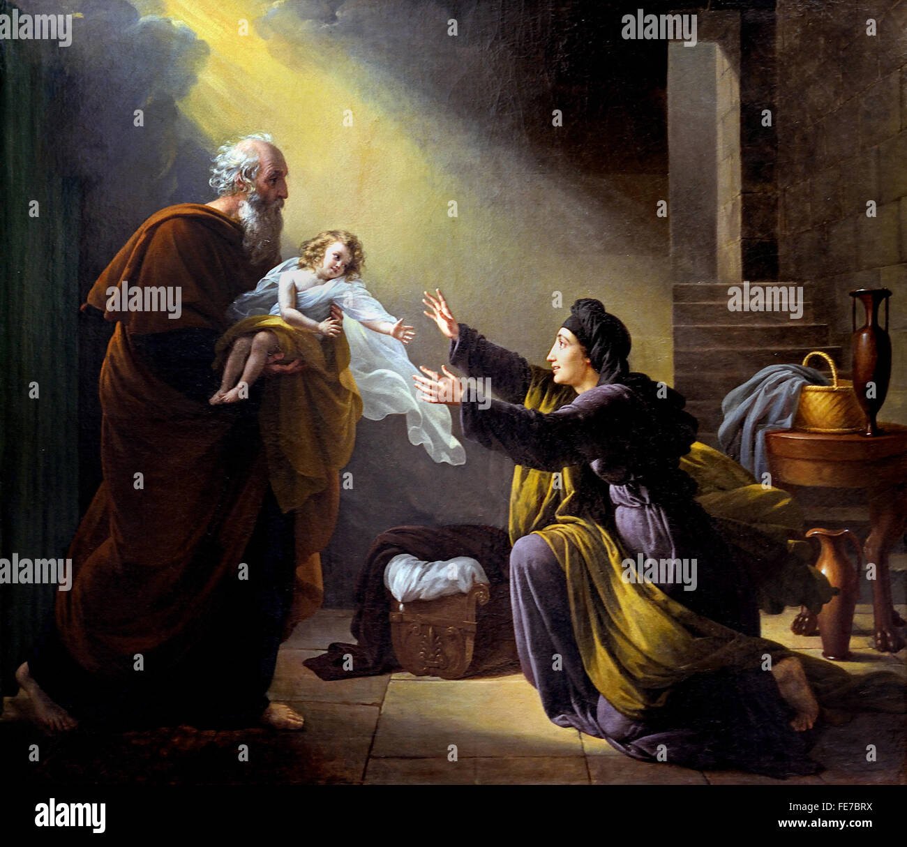 Prophet Elijah is reviving the Son of the Widow of Zarephath 1819 Louis ...
