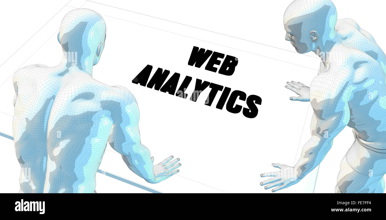 Web Analytics Discussion and Business Meeting Concept Art Stock Photo ...