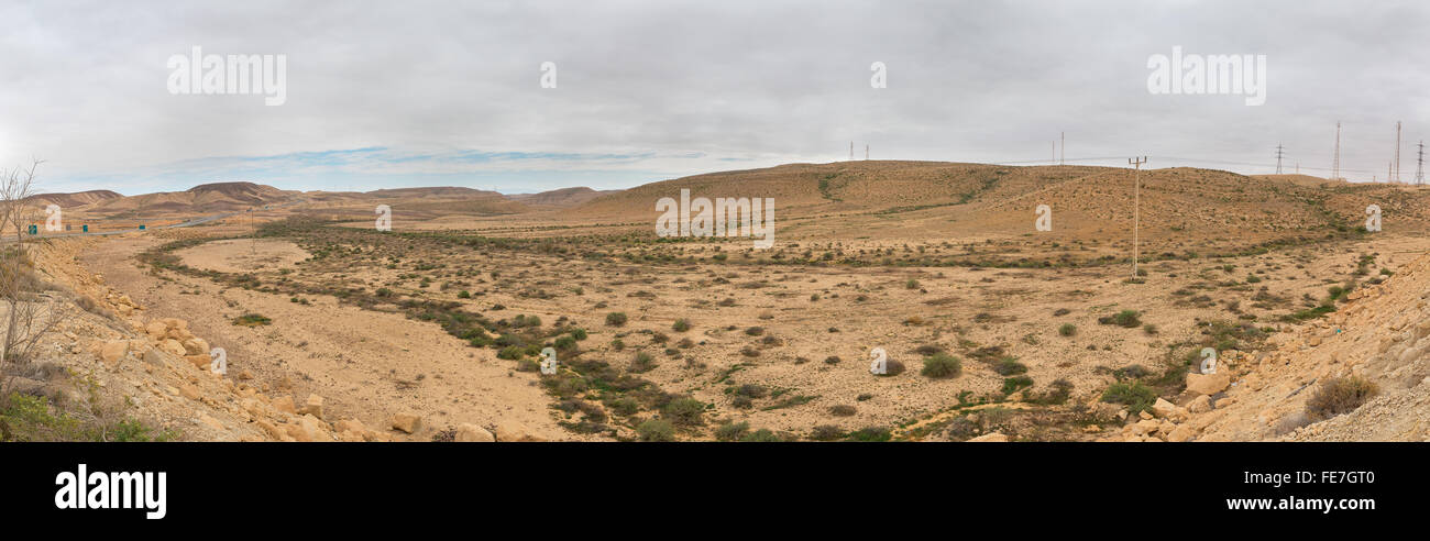 Panorama of Arava desert in Israel Stock Photo - Alamy