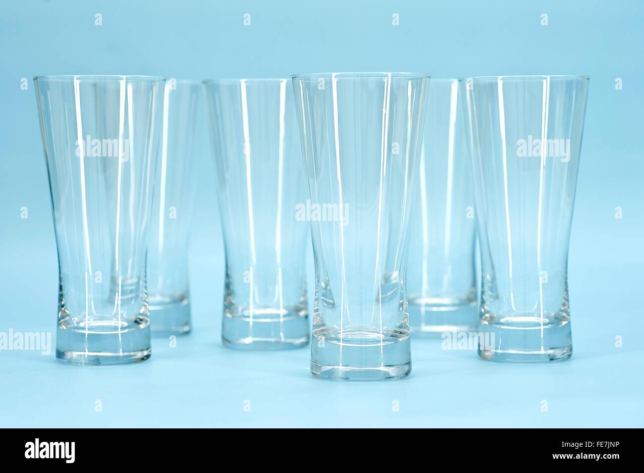 A studio photo of a tall water glass Stock Photo - Alamy