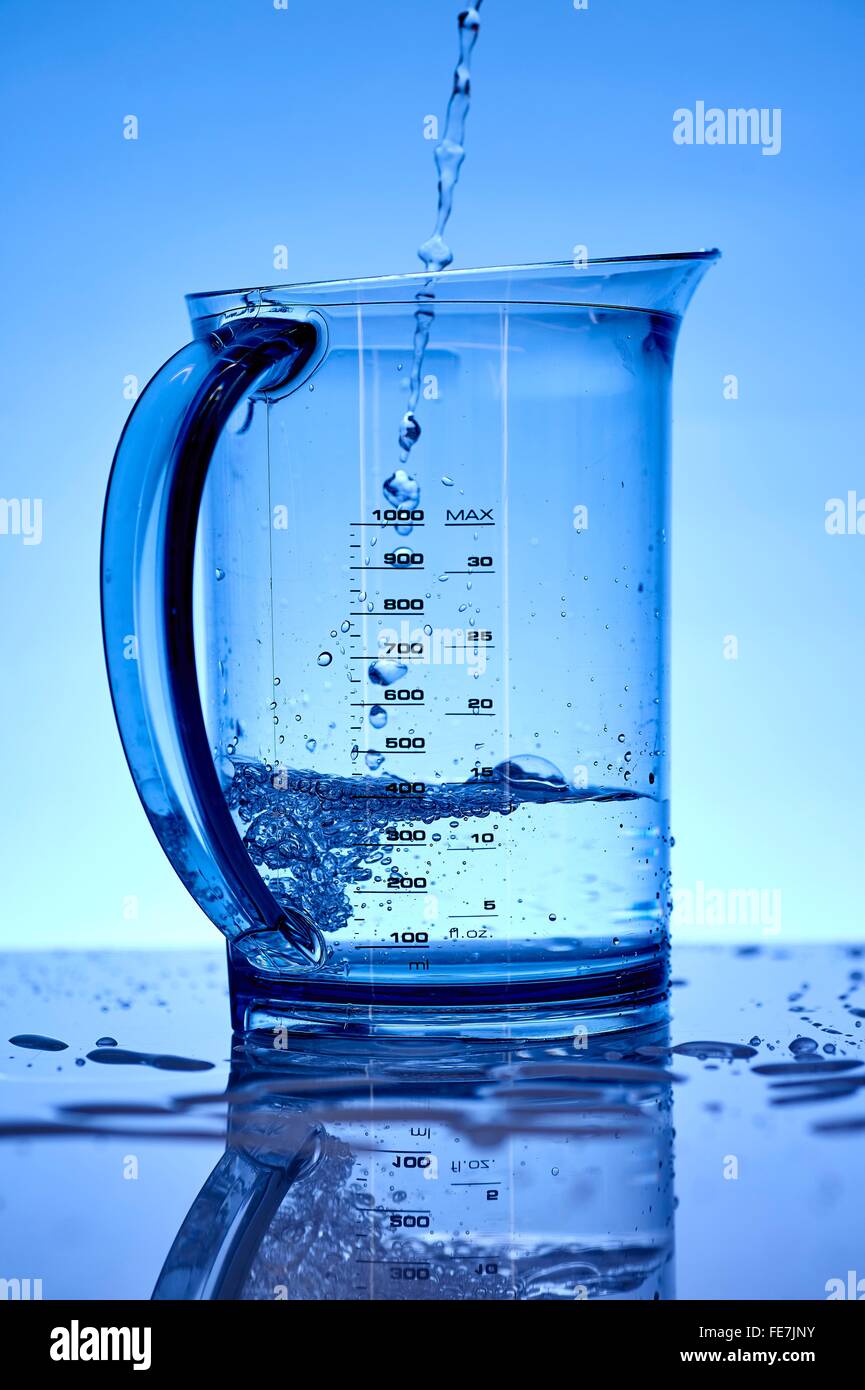 A studio photo of a tall water glass Stock Photo - Alamy