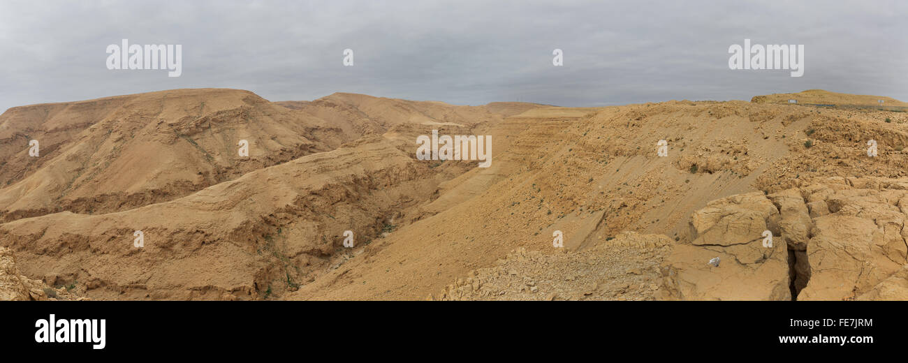 Panorama of Arava desert in Israel Stock Photo - Alamy