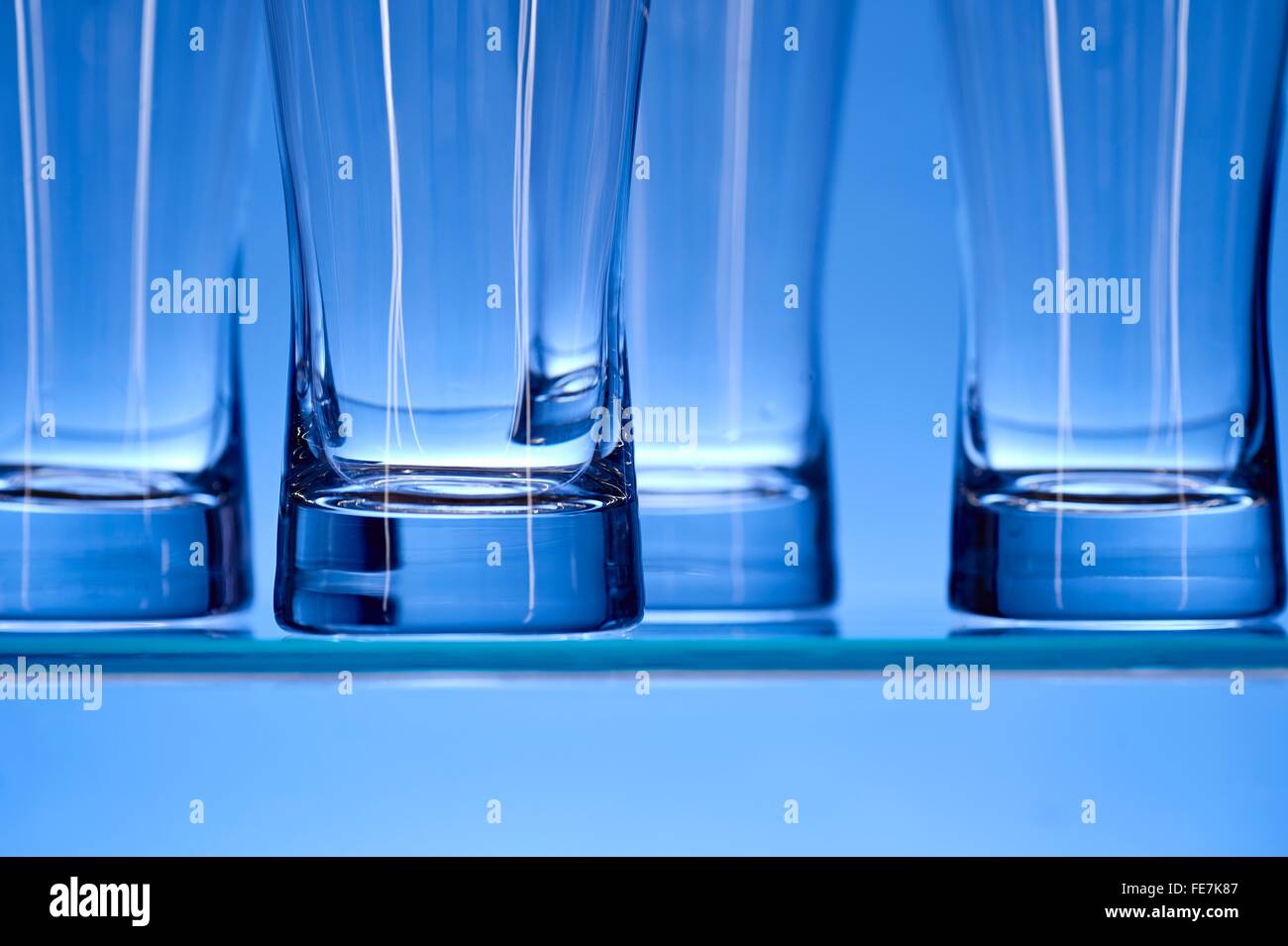 A studio photo of a tall water glass Stock Photo - Alamy