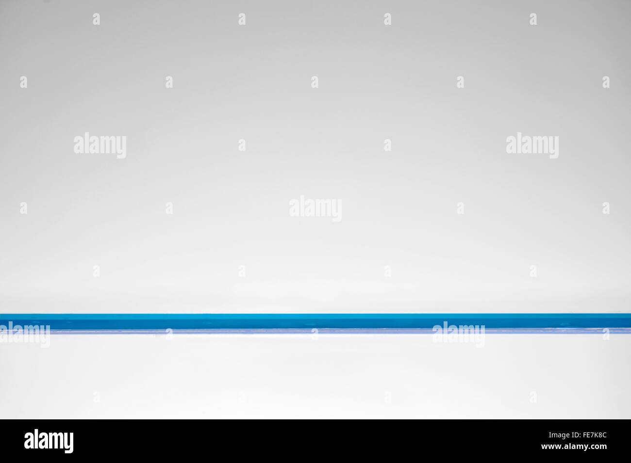 A close up studio photo of a glass shelf Stock Photo - Alamy