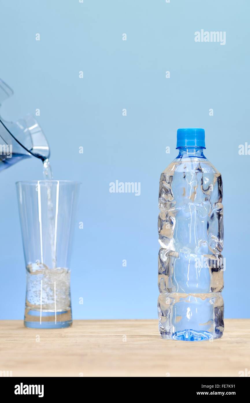 A studio photo of bottled water up close Stock Photo - Alamy