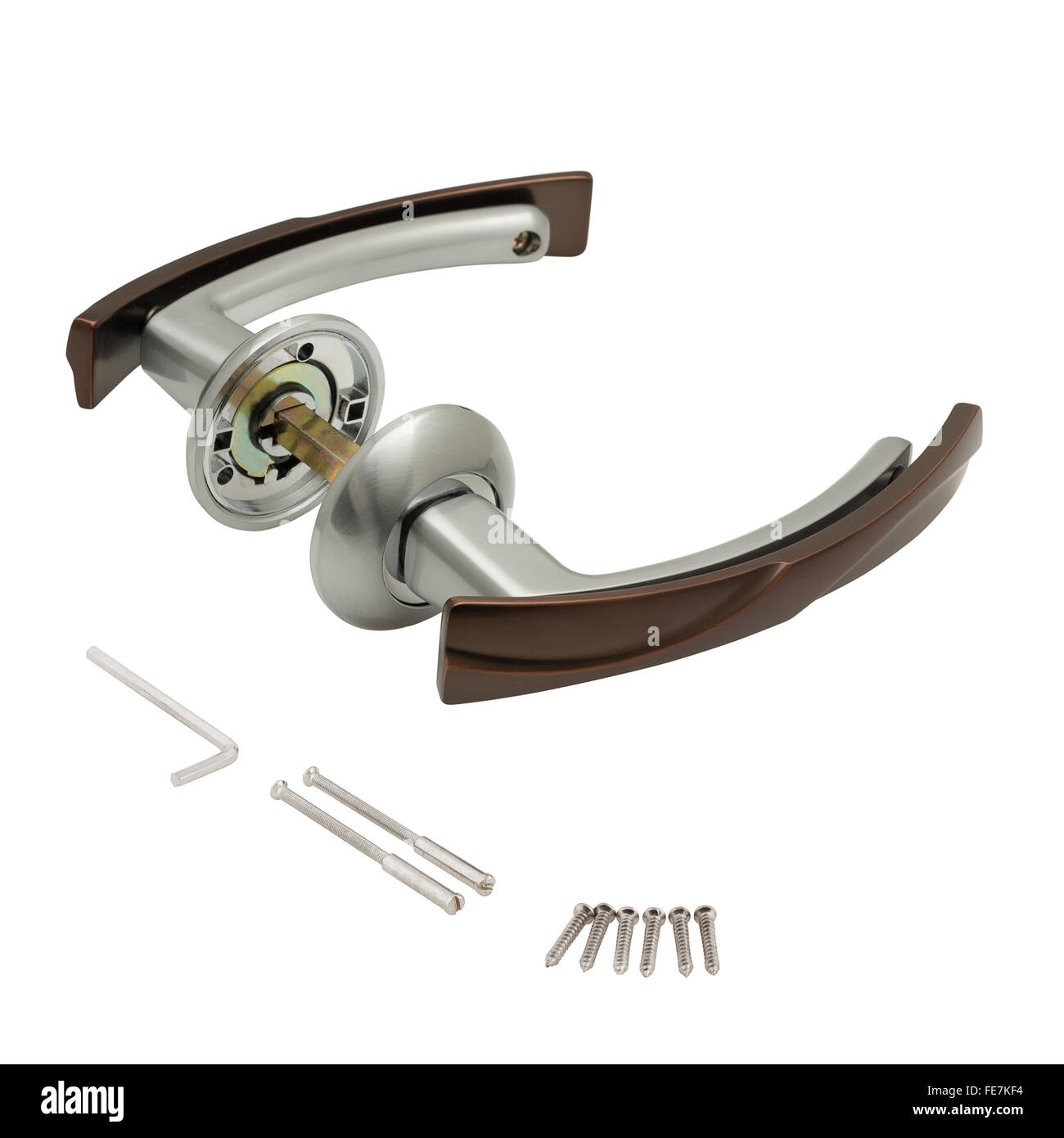 Classic door handle Stock Photo - Alamy