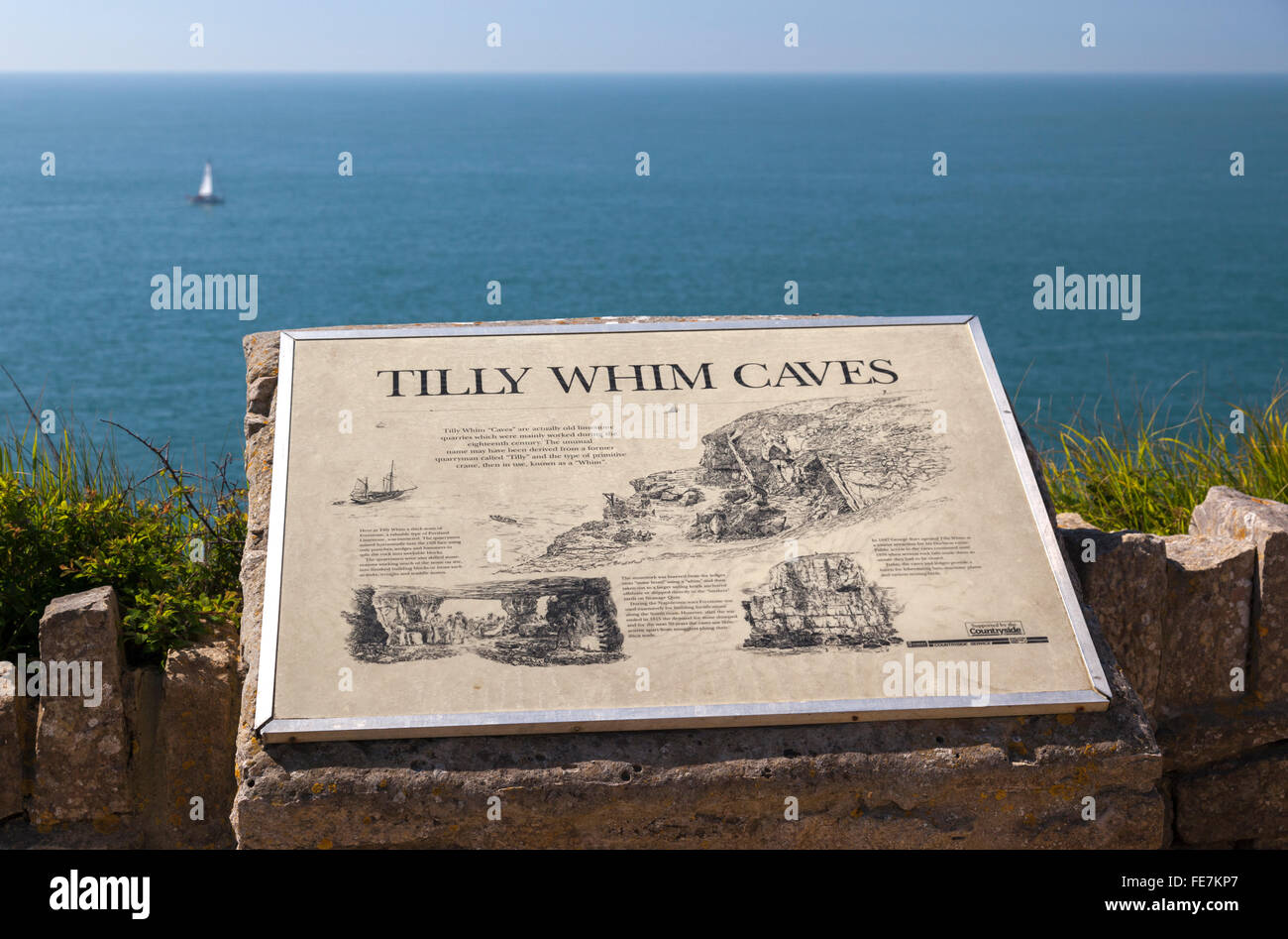 Tilly Whim Caves, Durlston Country Park, Swanage, Dorset, UK Stock ...