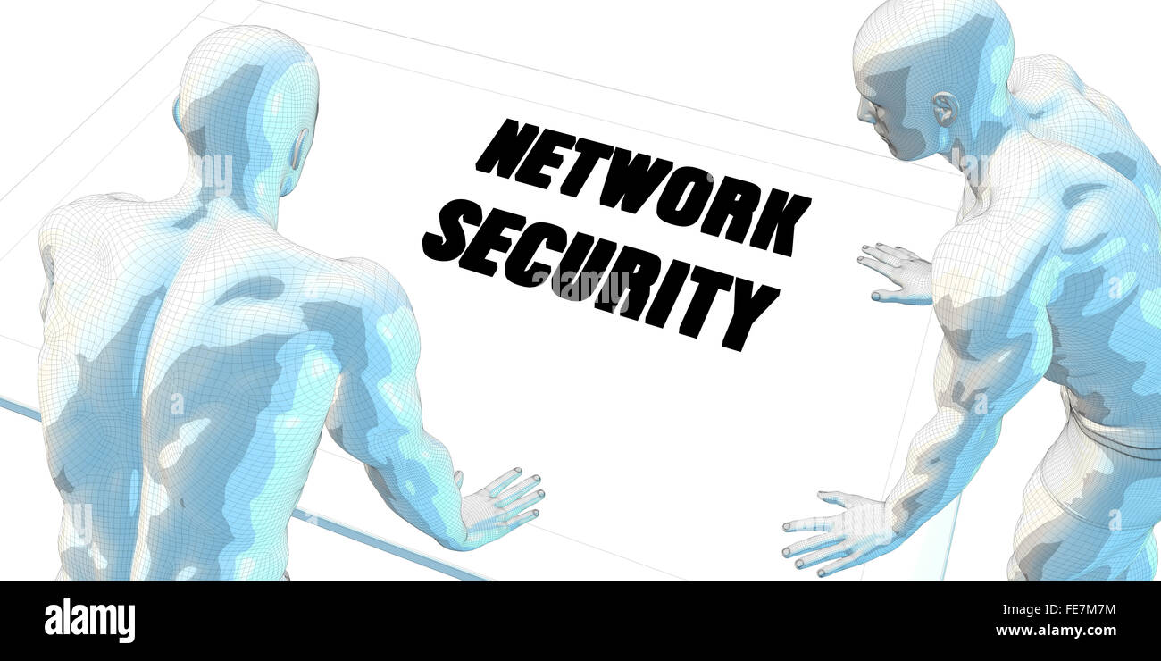 Network Security Discussion and Business Meeting Concept Art Stock ...