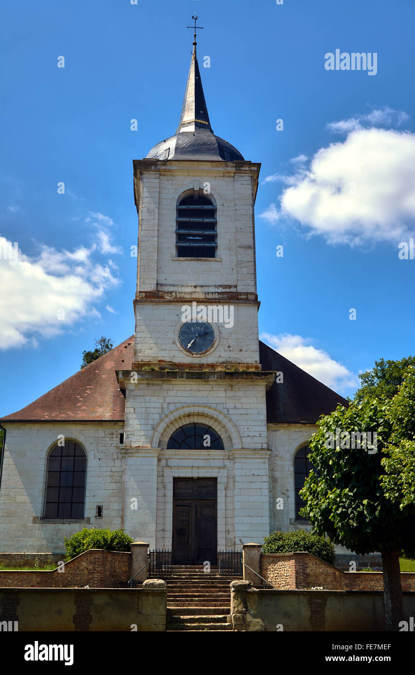 Medieval parish church in Champagne, France Stock Photo - Alamy