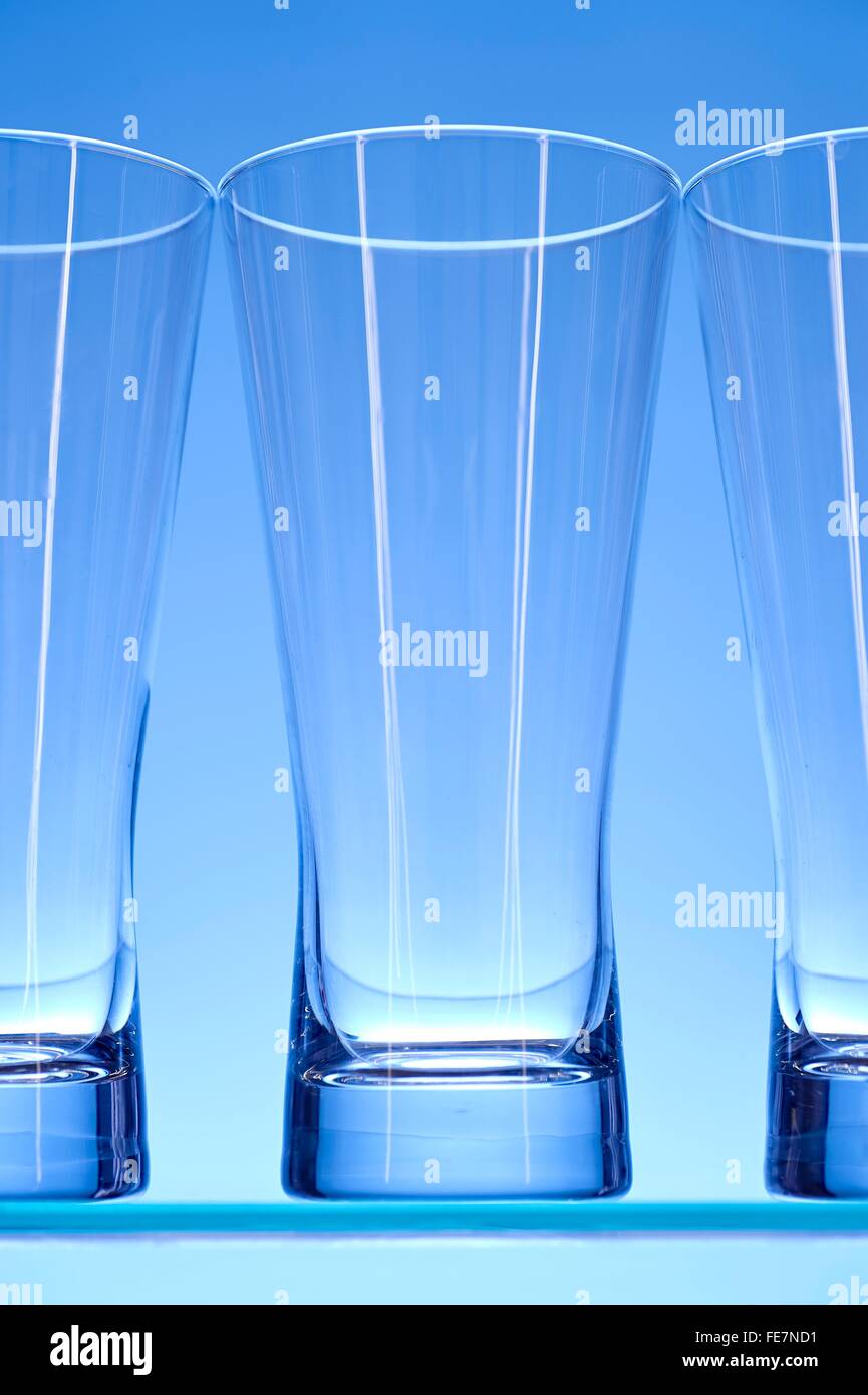 A studio photo of a tall water glass Stock Photo - Alamy