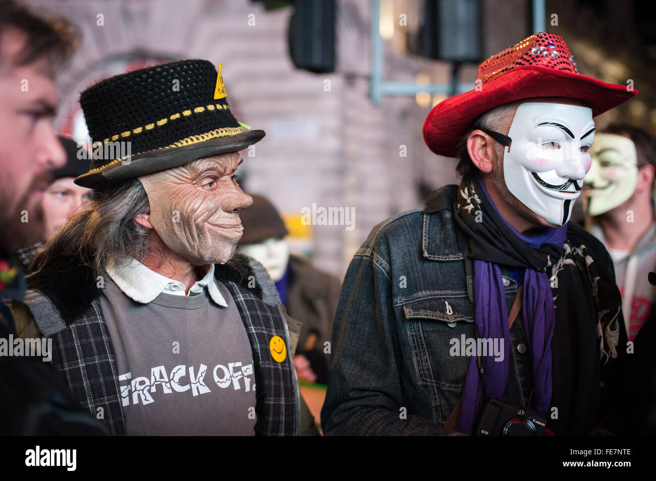 Protesters mask hi-res stock photography and images - Alamy