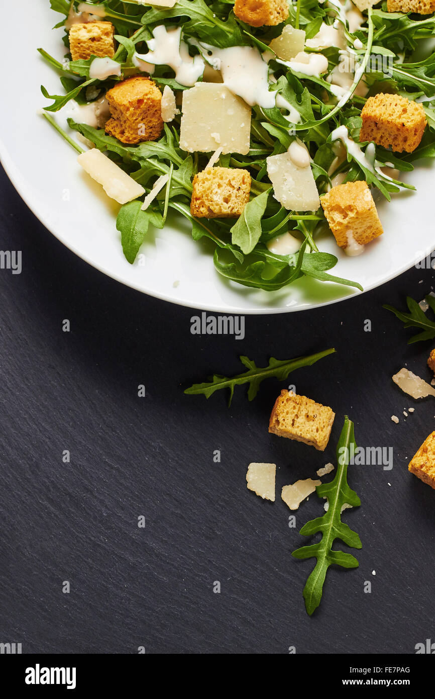 Fresh vegetable salad with rucola hi-res stock photography and images ...