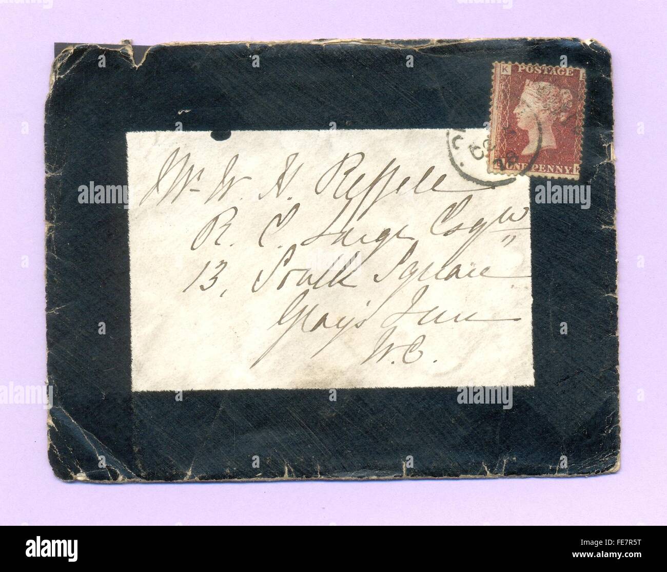 Victorian mourning stationery hi-res stock photography and images - Alamy