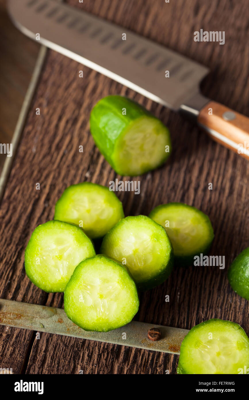 Raw Organic Mini Baby Cucumbers Ready to Eat Stock Photo - Alamy