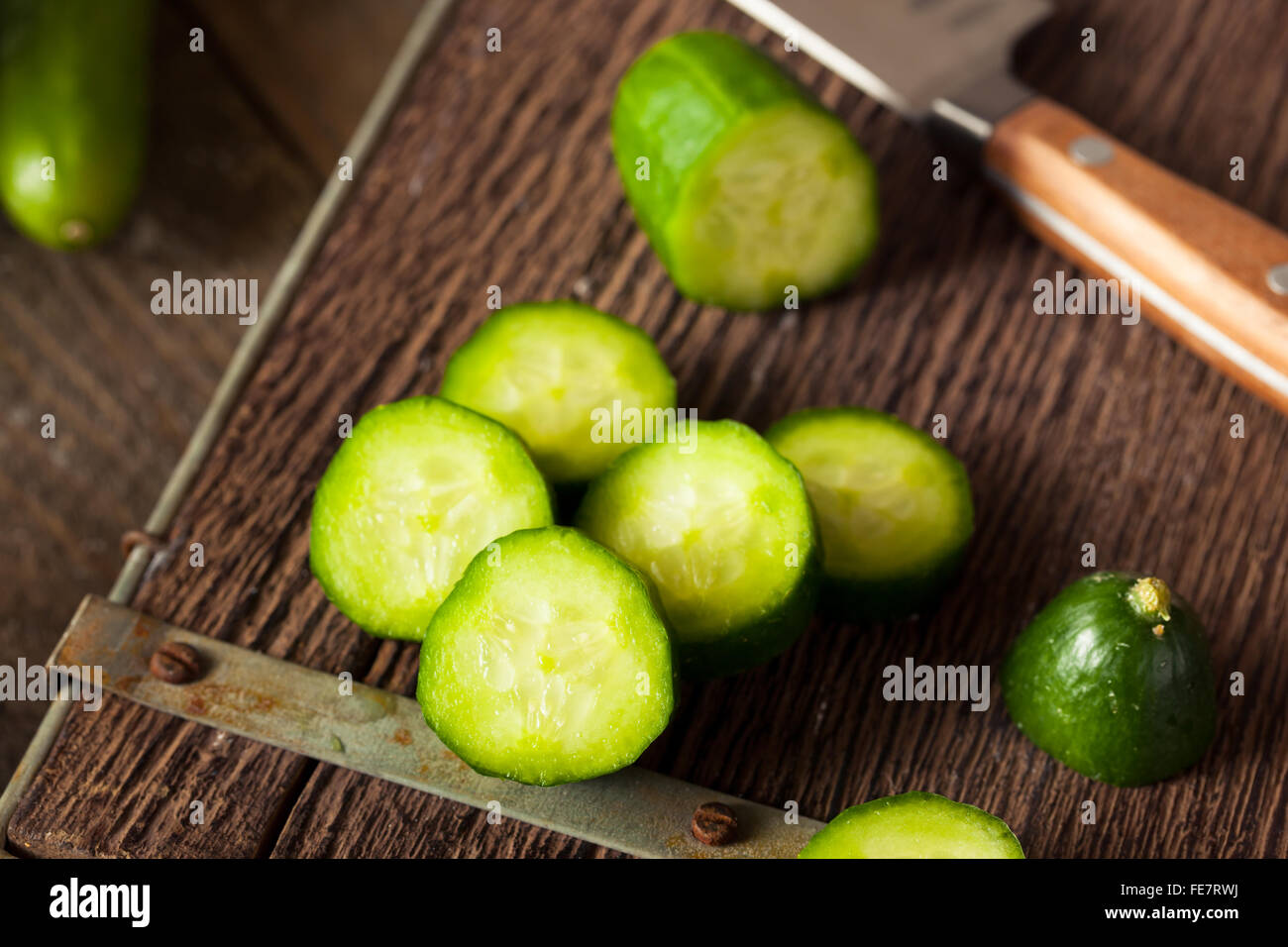 Raw Organic Mini Baby Cucumbers Ready to Eat Stock Photo - Alamy