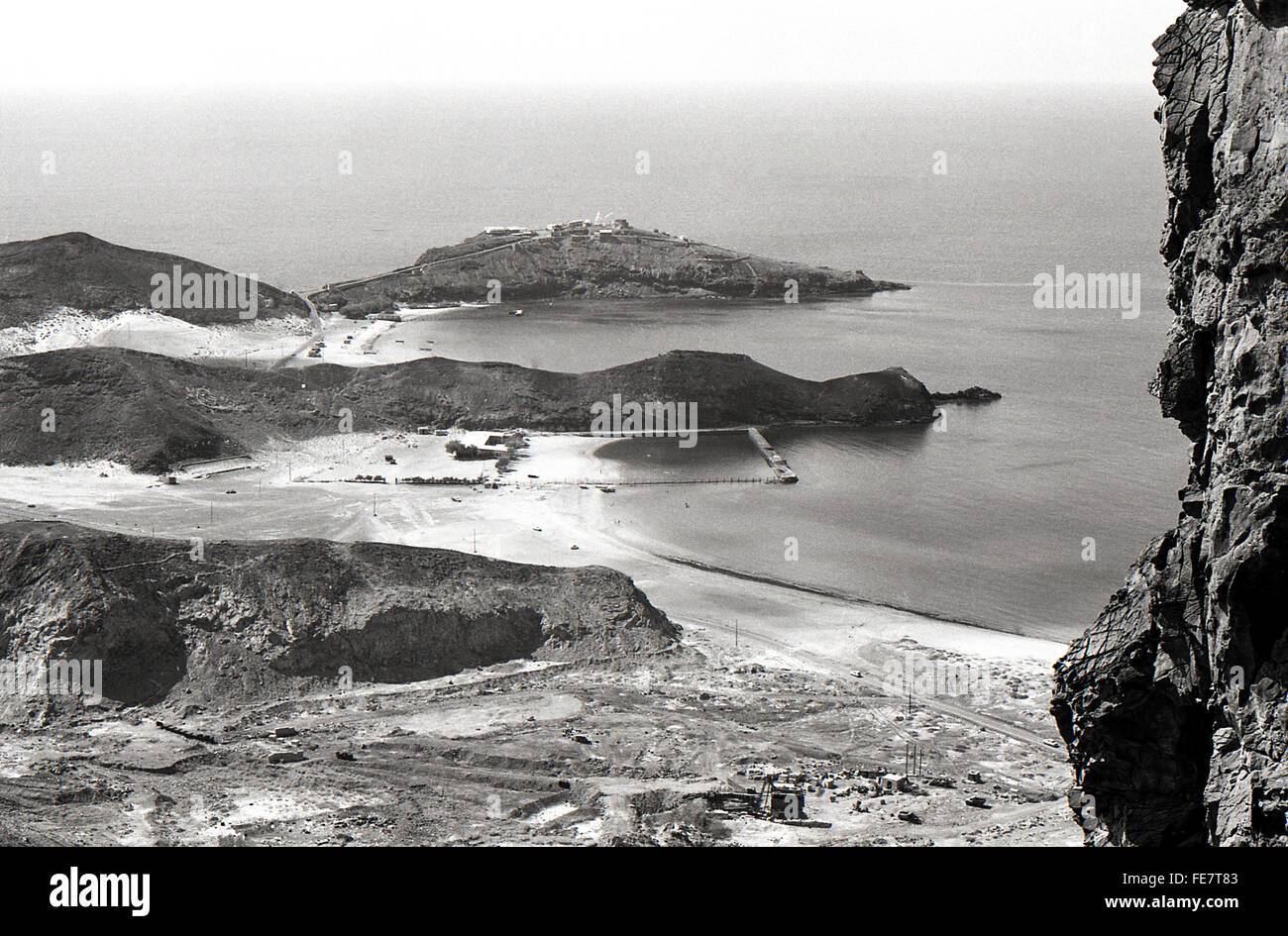 Aden coast and beaches 1967 British withdrawal Stock Photo - Alamy