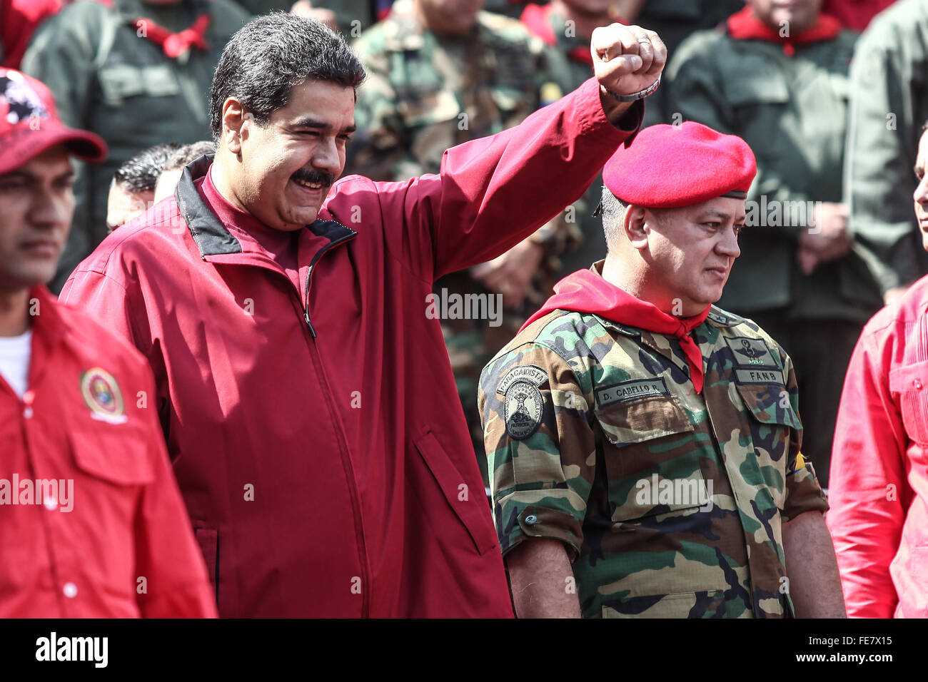 Caracas, Venezuela. 4th Feb, 2016. Venezuela's President Nicolas Maduro ...