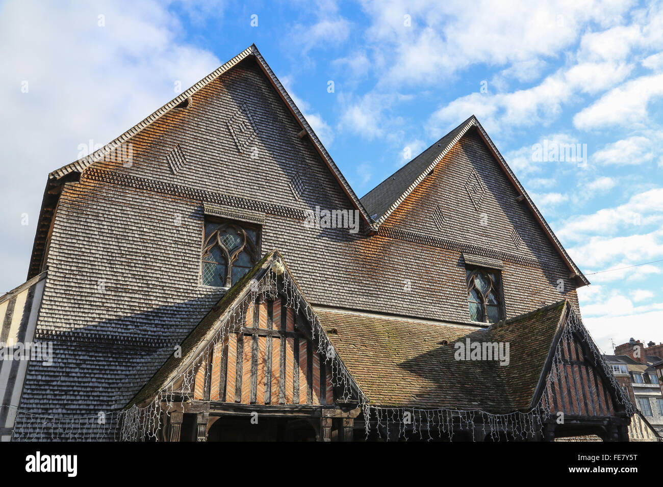 The Sainte Catherine church of Honfleur in Normandy Stock Photo - Alamy
