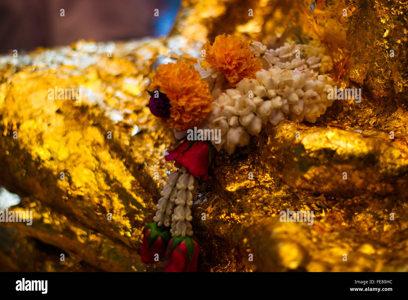 Statue Offering Flower High Resolution Stock Photography and Images - Alamy
